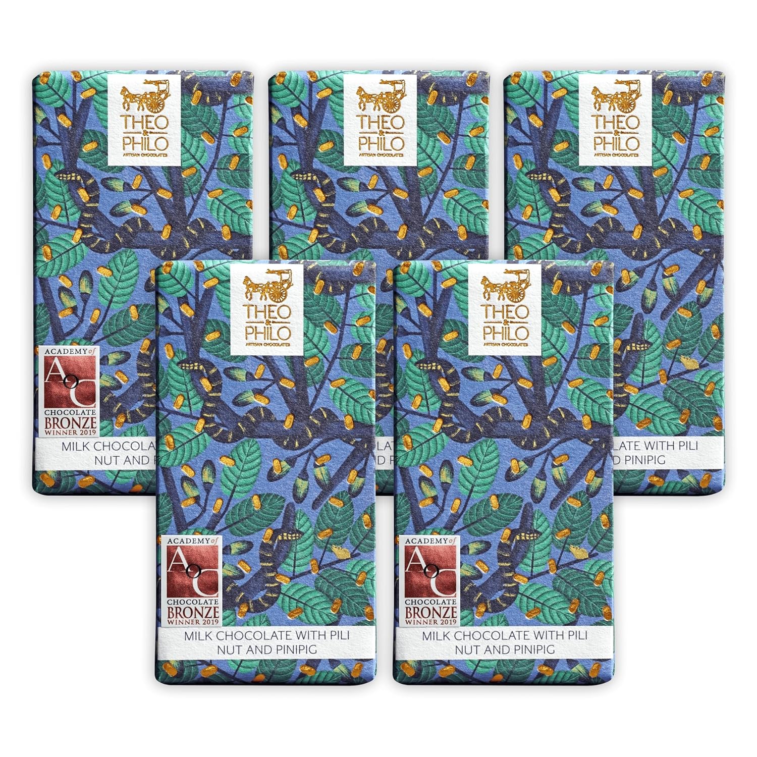 Pinipig Milk Chocolate 5 Pack - Filipino Chocolate - Bean-to-Bar ...