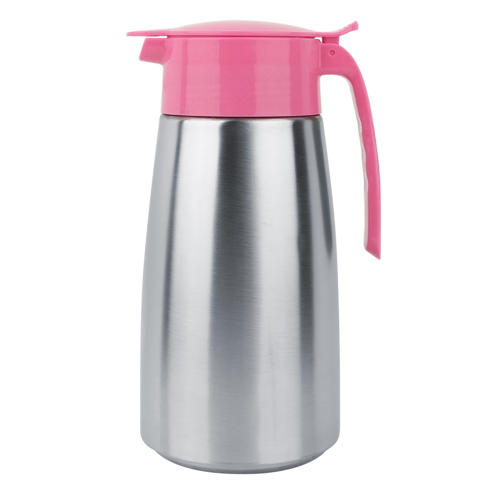 Pink 1.6L Stainless Steel Water Pot Jug for Milk, Coffee, and Juice ...