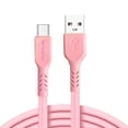 Pink 10ft Long USB-C Cable for Samsung Galaxy A16 5G - Charger Cord ...