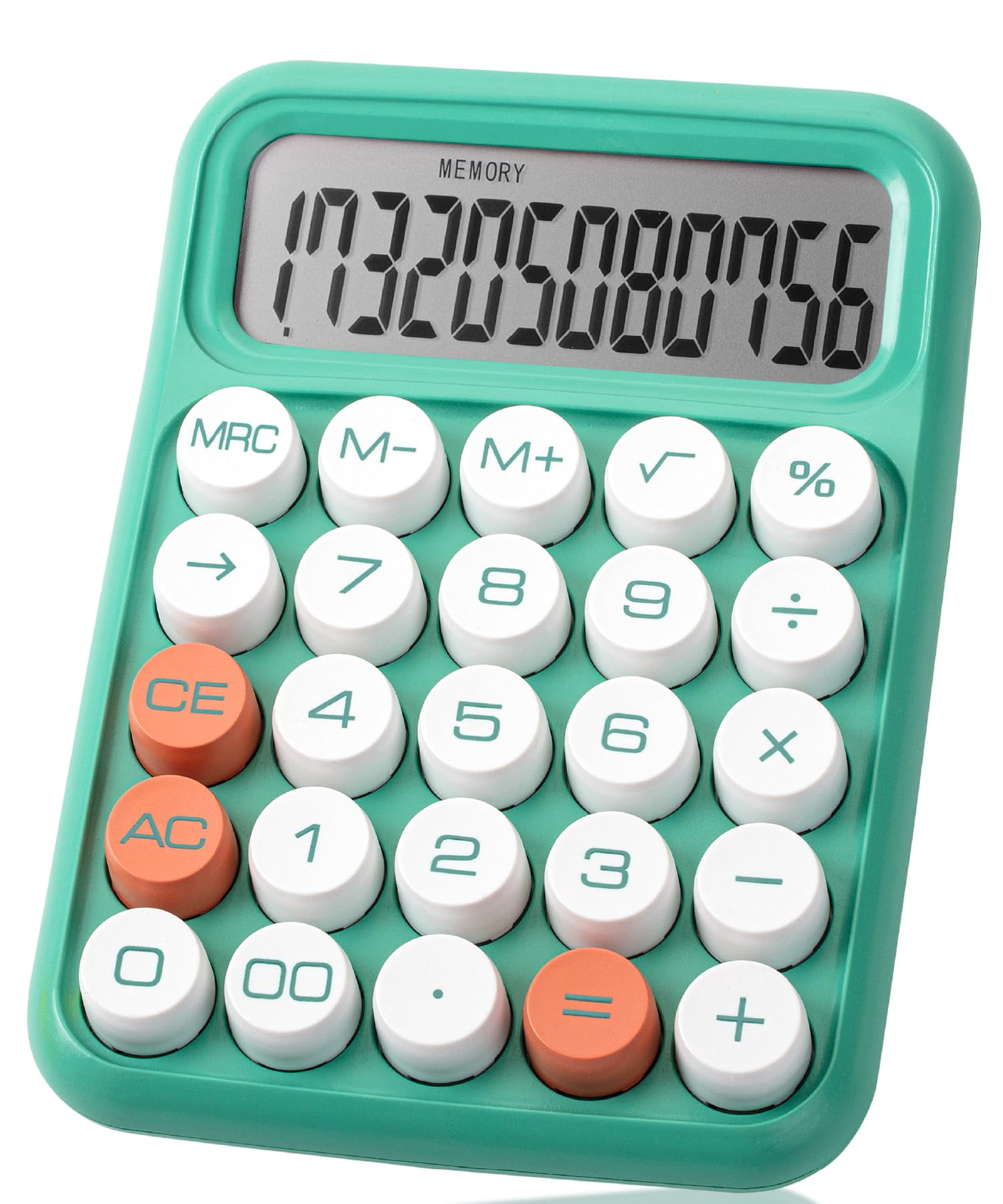 Pink 12-Digit Mechanical Calculator with Large Buttons - Walmart.com