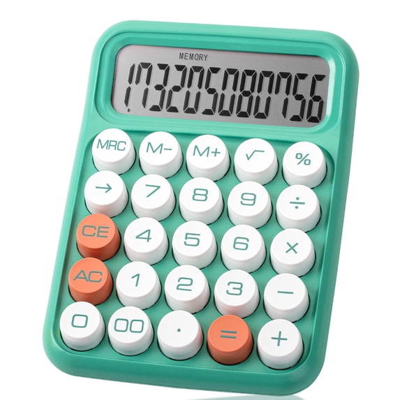 Pink 12-Digit Mechanical Calculator with Large Buttons - Walmart.com