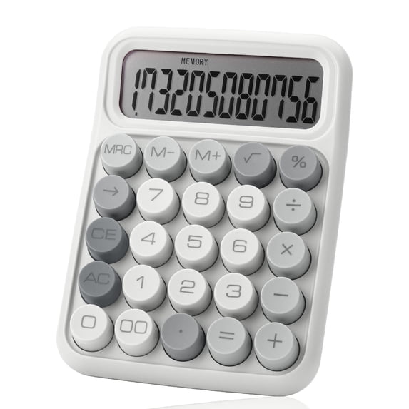 Pink 12-Digit Mechanical Calculator with Large Buttons - Walmart.com