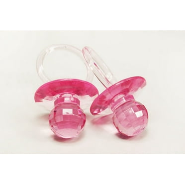 5/8" Mini Clear Pacifiers Baby Shower Game Party Decoration Favors Pink ...