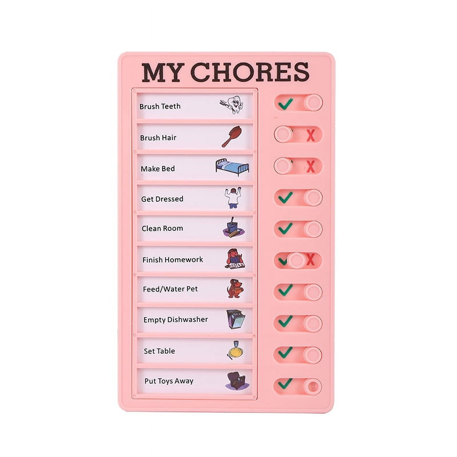 (Pink 1pc) Children's Daily Task Planning Board Wall Hanging Memo ...