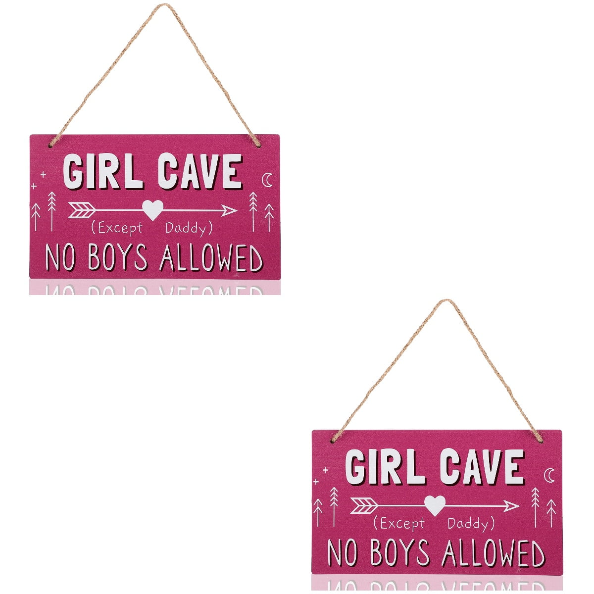 Pink 2 PCS Emblems Aesthetic Room Decor Sign American Country - Walmart.com