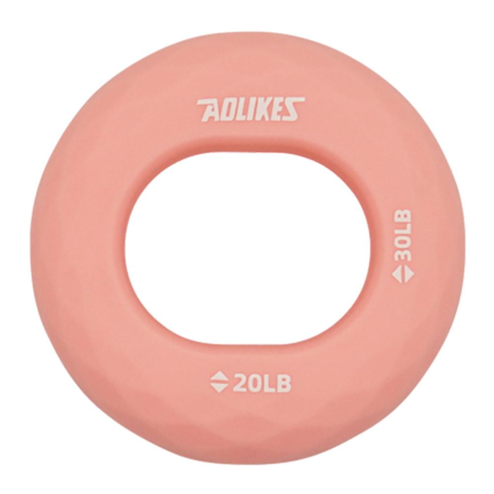 Pink 20-30LB(A)$Silicone Grip Ring Hand Strength Training Grip ...