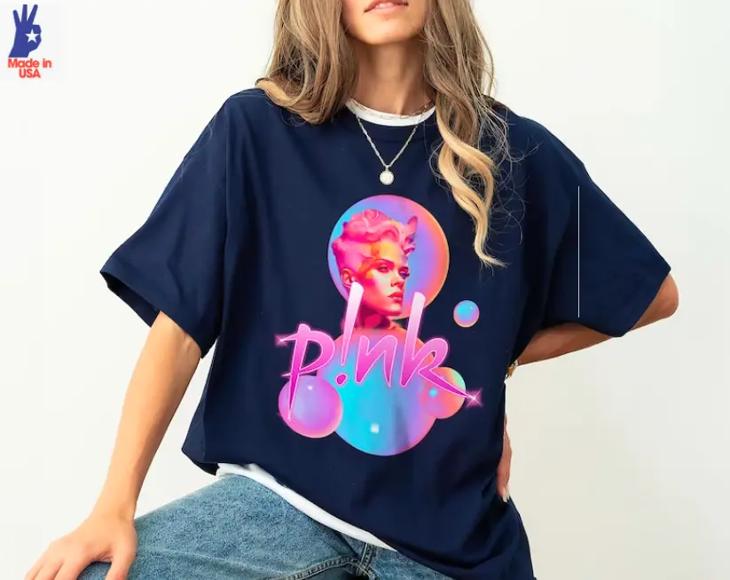 Pink 2024 Tour Summer Singer Nk Album Carnival T-shirt Trustfall ...
