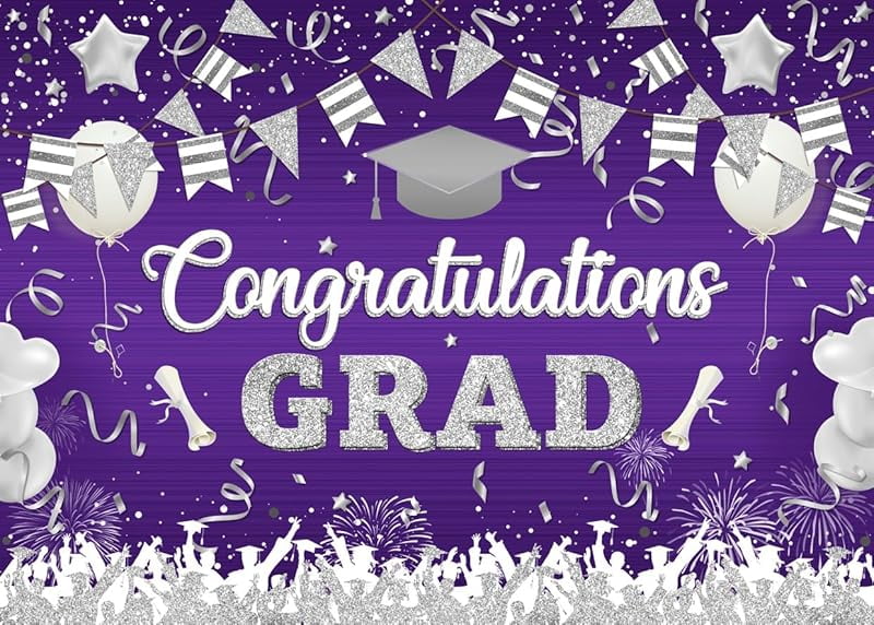 Pink 2025 Graduation Backdrop Congratulations Grad Photography ...