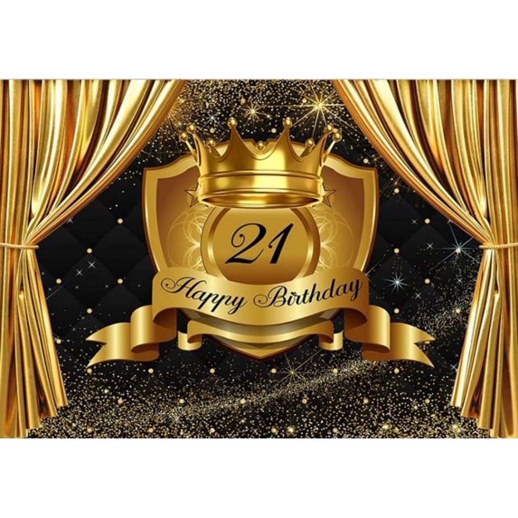 Pink 21st Birthday Backdrop Happy 21st Birthday Banner 21st Birthday ...