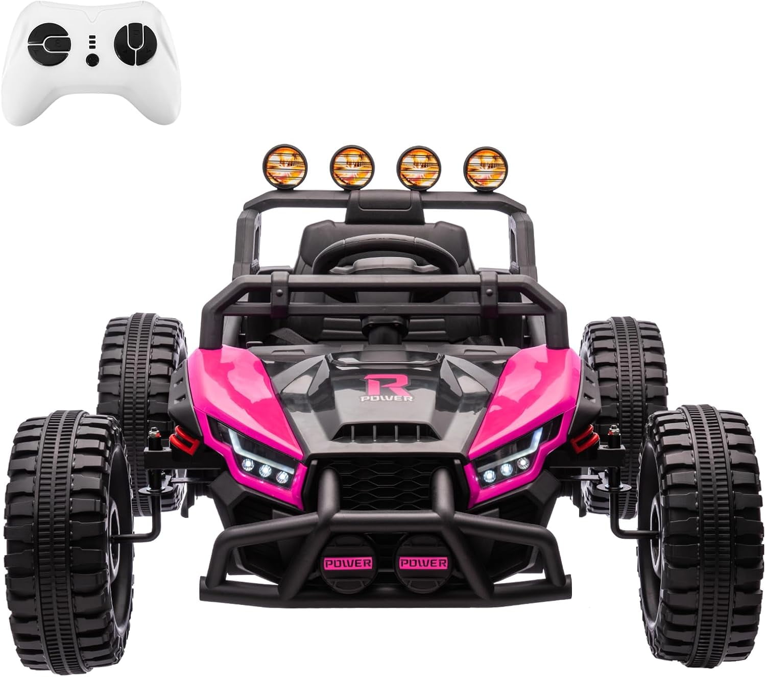 Pink 24V Kids Ride On UTV with Remote Control 2 Seater Electric Car ...