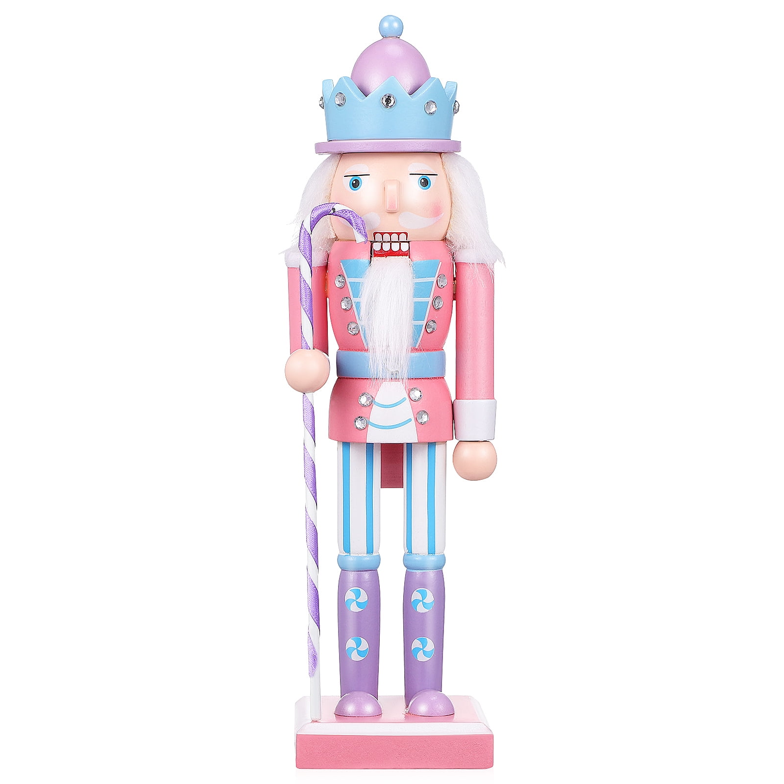 Christmas Nutcracker Present Decor King Nutcrackers Pink Candy Cane ...