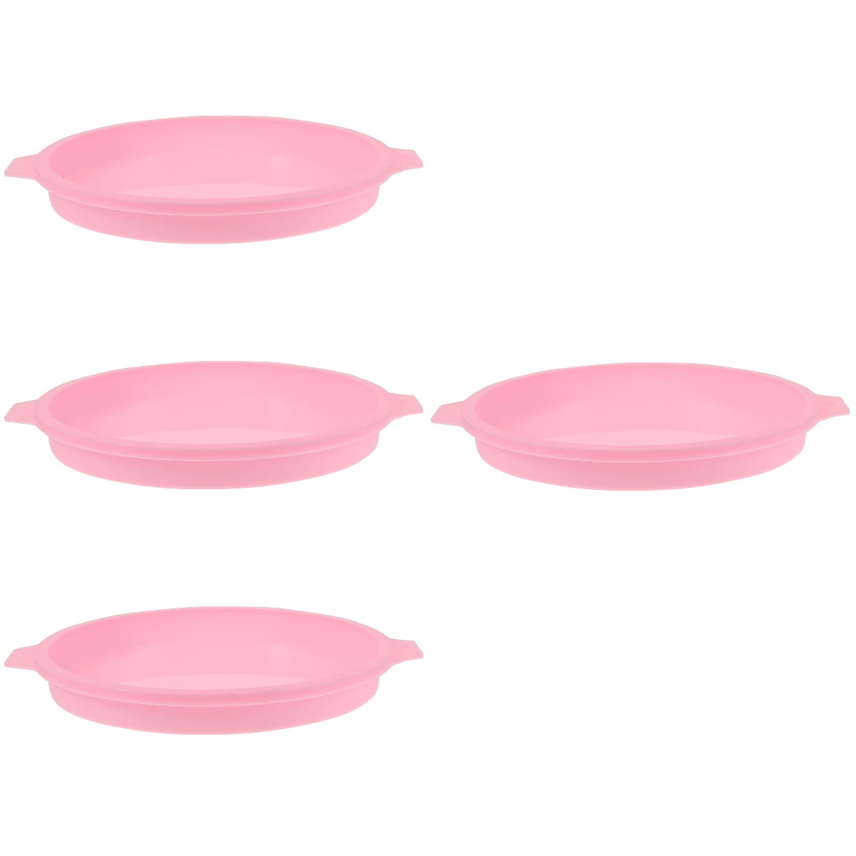 Pink 4 Pcs Baking Pans Molds for Plugs Silicone Chocolate Cookies Cake ...