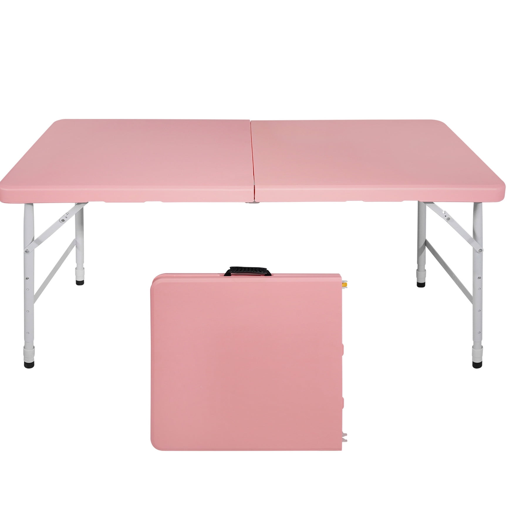 Pink 4ft Portable Table for Indoor/Outdoor | Triangular Design for ...