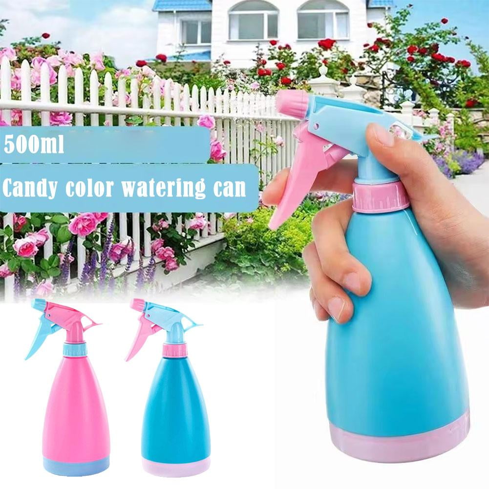 Pink 500ml Watering Can Gardening Tools Candy Color Hand Pressure ...