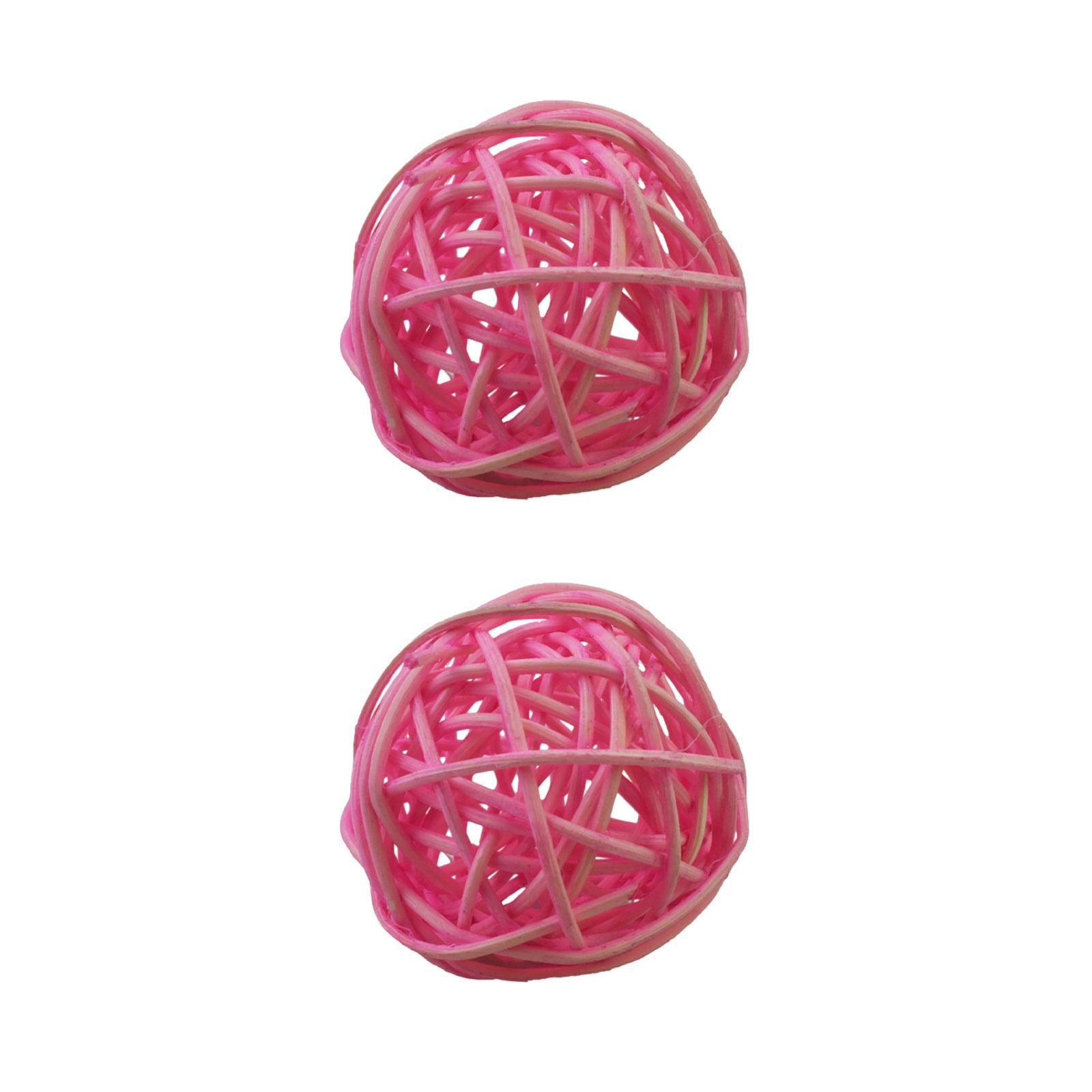 Pink 5Cm Pink Rattan Woven Decorative Balls For Vase Filler #99ALA ...