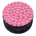 Pink 60 Roses Preserved Flower Centerpieces in Black Box - Walmart.com