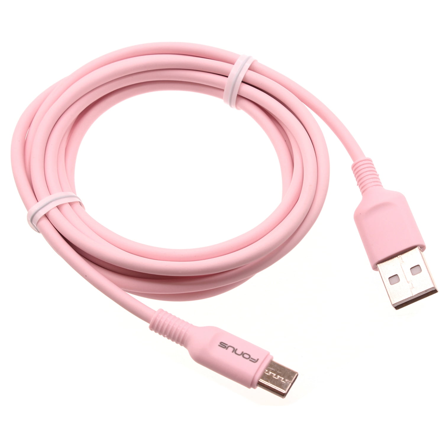 Pink 6ft USB-C Cable for HMD Vibe/Skyline - Charger Cord Power Wire ...
