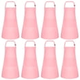 Pink 8 Pack Adjustable Polyester Cooking Aprons with Pockets - Walmart.com