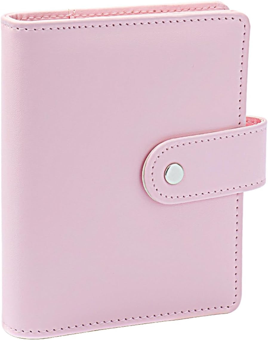 Pink A7 Binder Wallet Macaron Colored Faux Leather Budget Binder ...