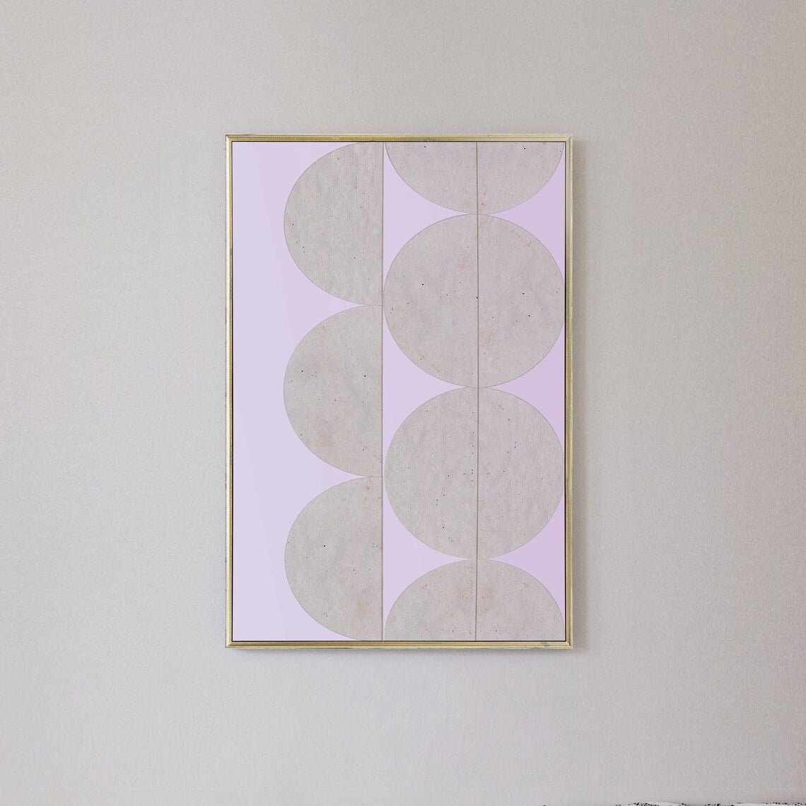 Pink Abstract Art, Pink Geometric Print Art, Mid Modern Art Print, Pink ...