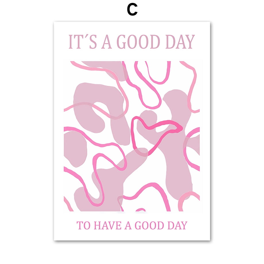 Pink Affirmation Aura Angel Number Wall Art Canvas Prints Painting ...