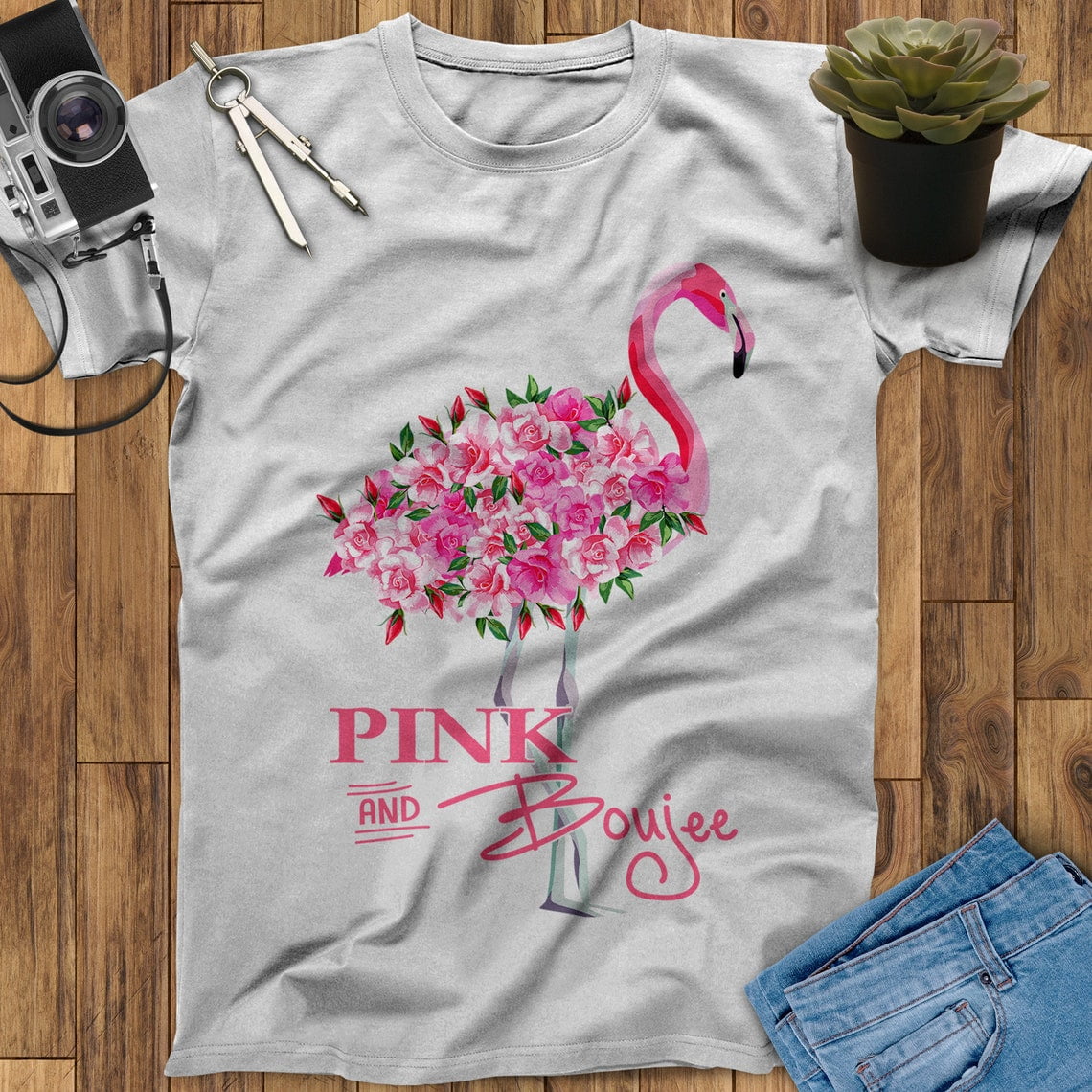 Pink And Boujee Flamingo Shirt, Flamingo Gifts, Flamingo Print, Flamingo Art, Flamingo Lovers ...