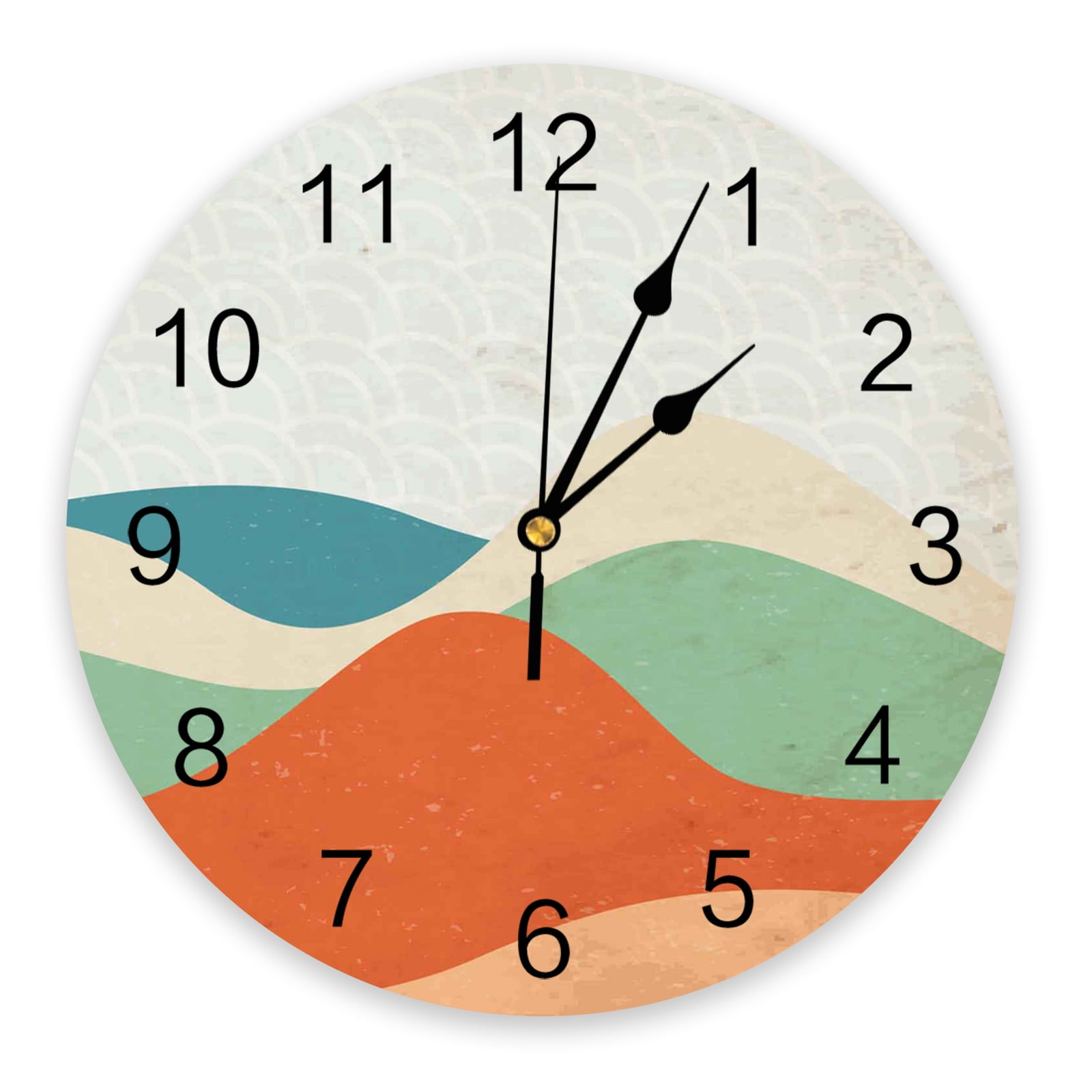 Pink And Grey Gradient s Printed PVC Wall Clock Modern Design Home r ...