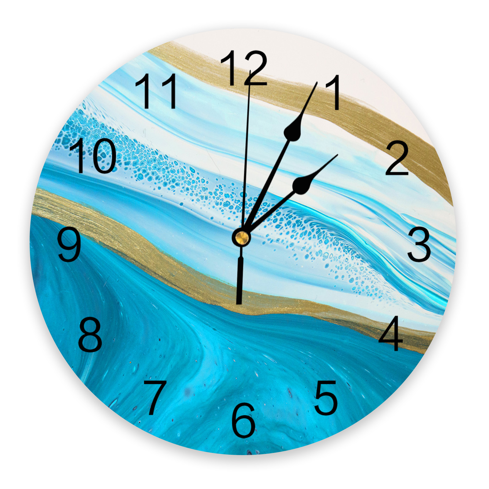 Pink And Grey Gradient s Printed PVC Wall Clock Modern Design Home r ...