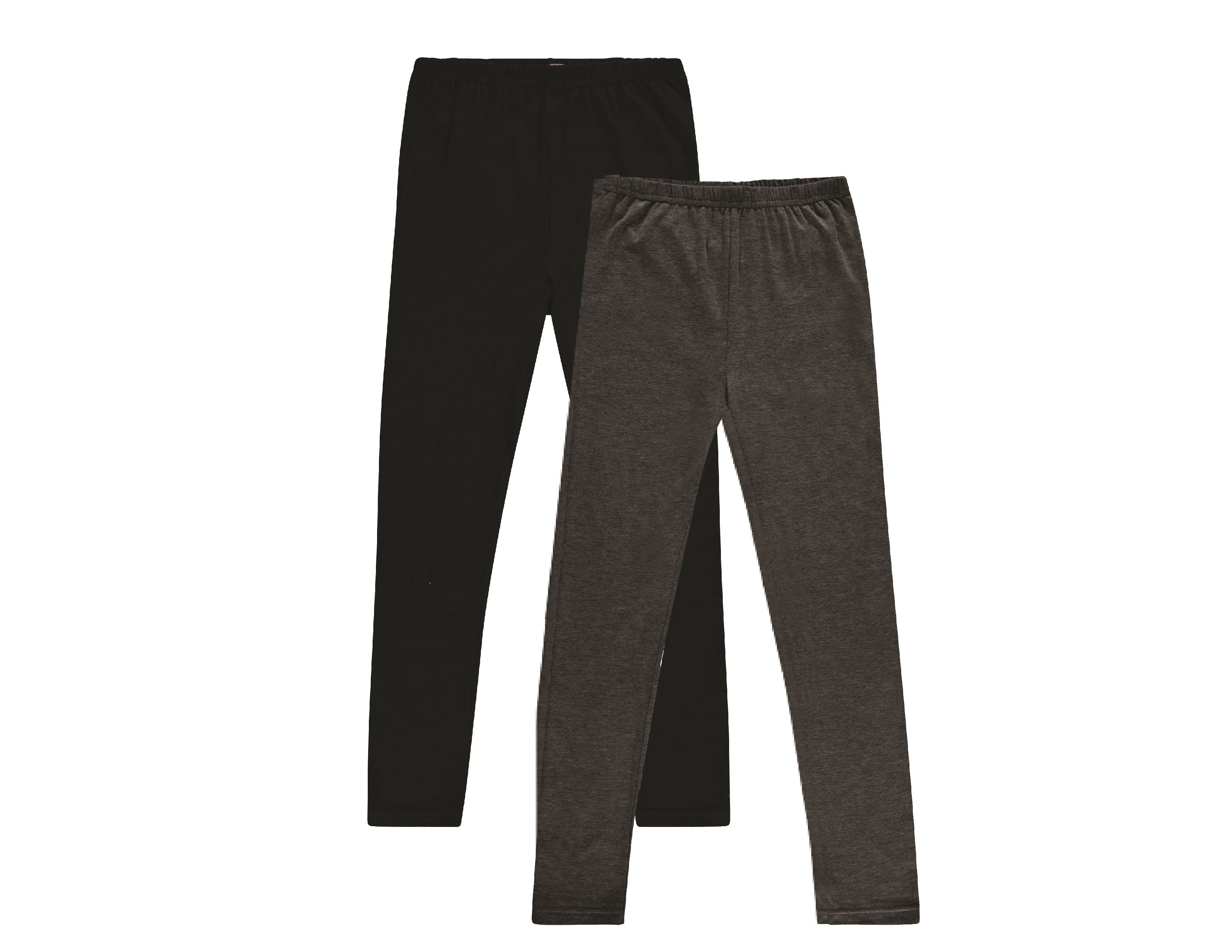 Pink Angel 2-Pack Girls Leggings: Cotton Spandex Stretch Pants for Kids ...
