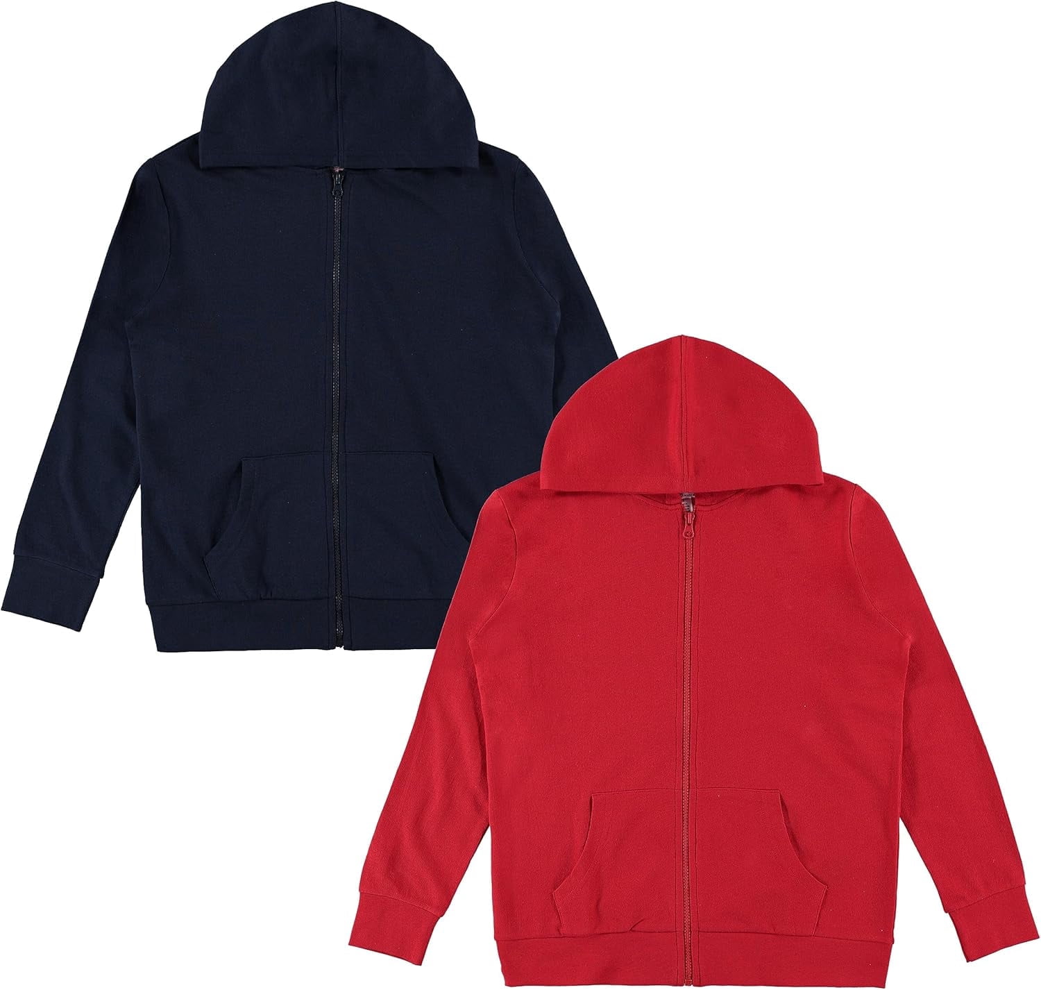 Pink Angel, Girls Zip Up Hoodie, 2-Pack, Full Zipper Hoodie - Walmart.com