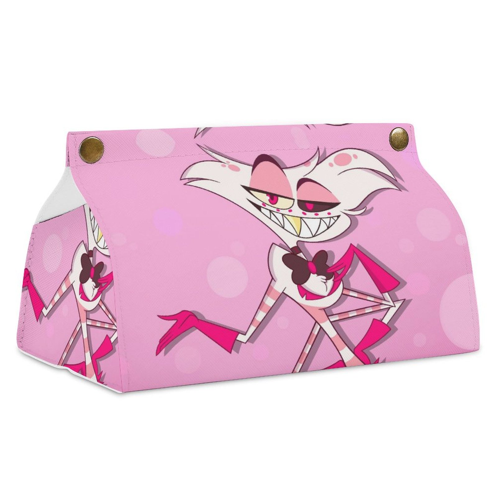 Pink Angel Dust Hazbin Hotel Tissue Box Cover PU Tissue Paper Case ...