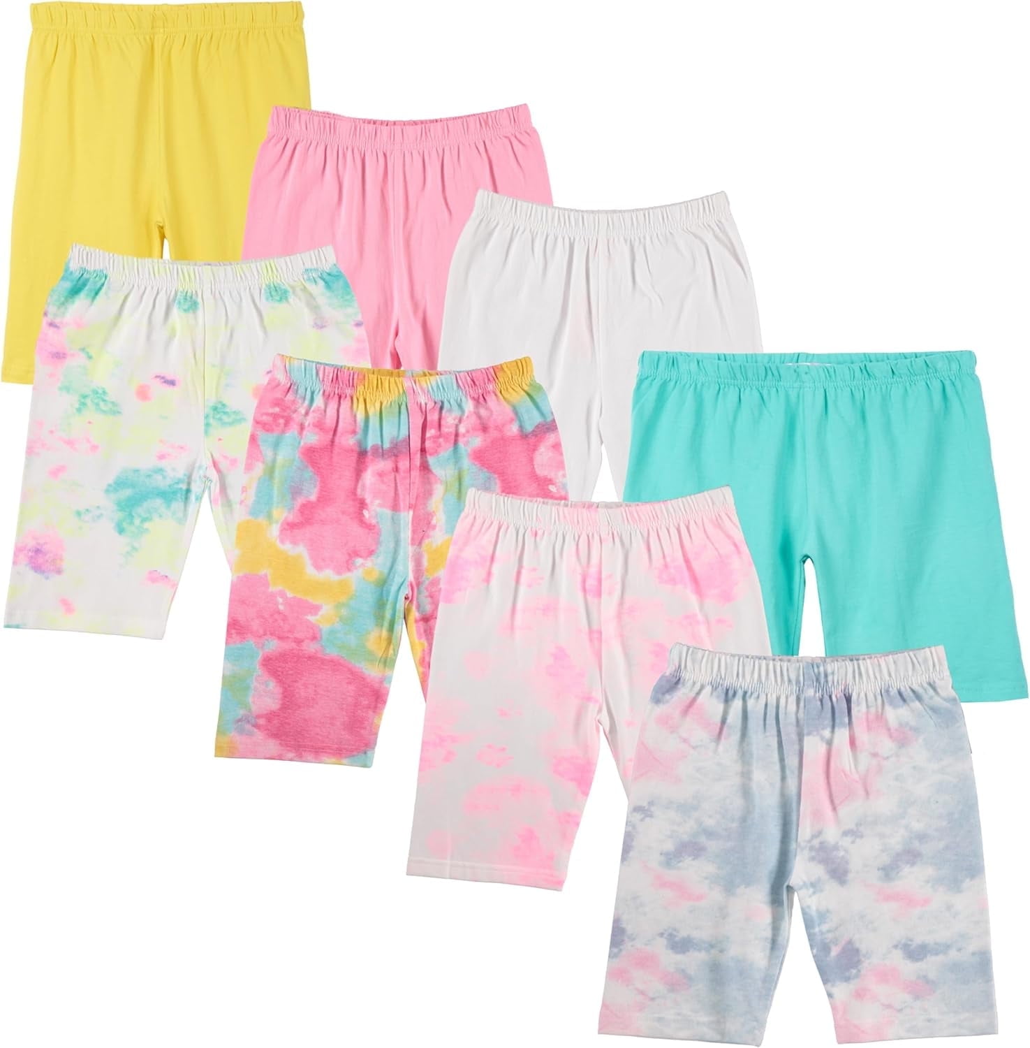 Pink Angel Kids Girls Cotton Spandex Bike Shorts, Solid Plain Sports ...