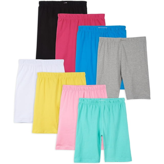 Pink Angel Kids Girls Cotton Spandex Bike Shorts, Solid Plain Sports ...