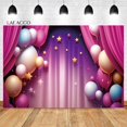 Pink Arch Balloons Floral Girl First Birthday Party Photography ...
