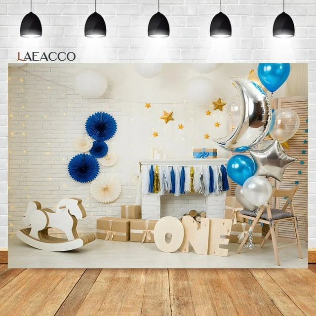 Pink Arch Balloons Floral Girl First Birthday Party Photography ...