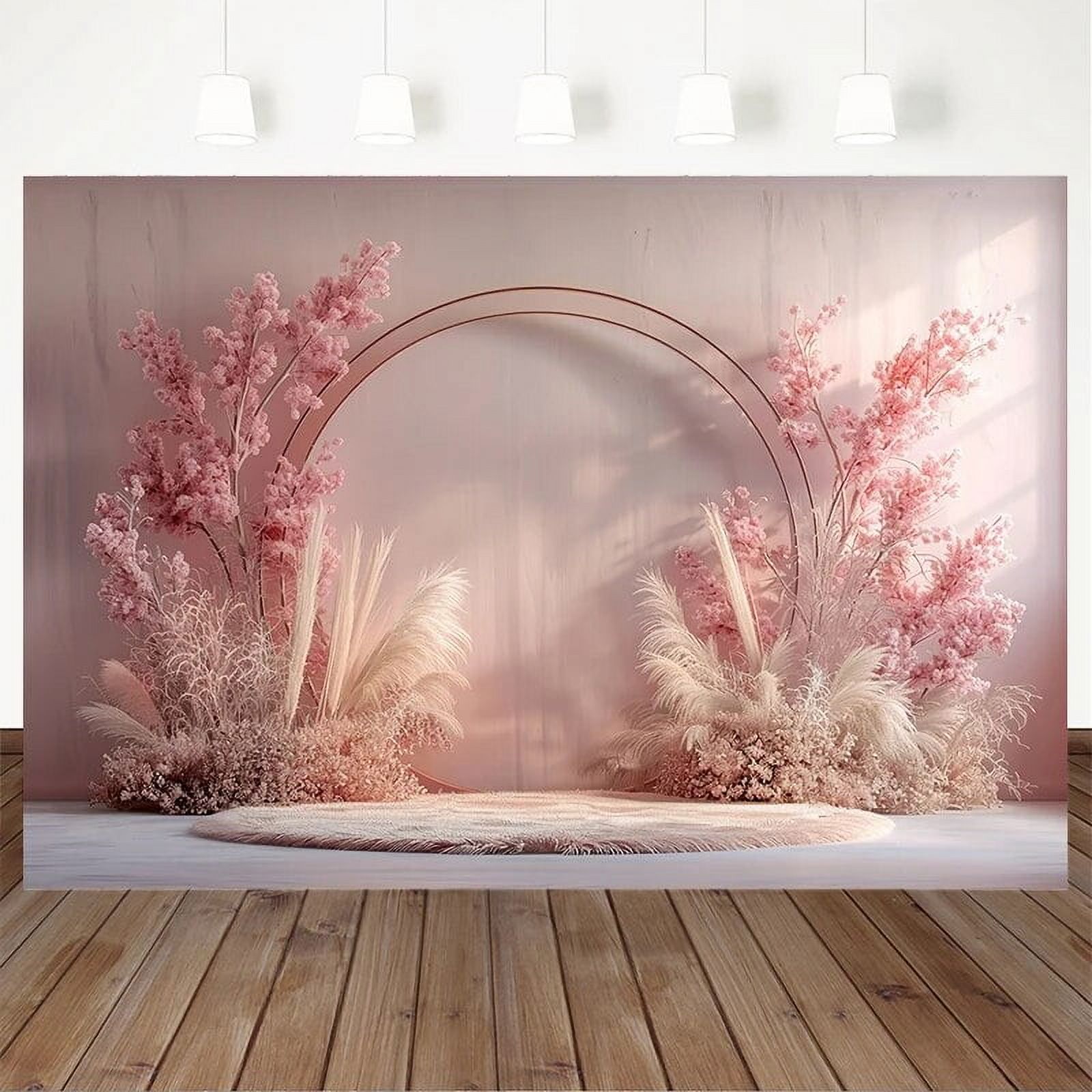 Pink Art Backdrop Photography Princess Bride Photo Wedding Background ...