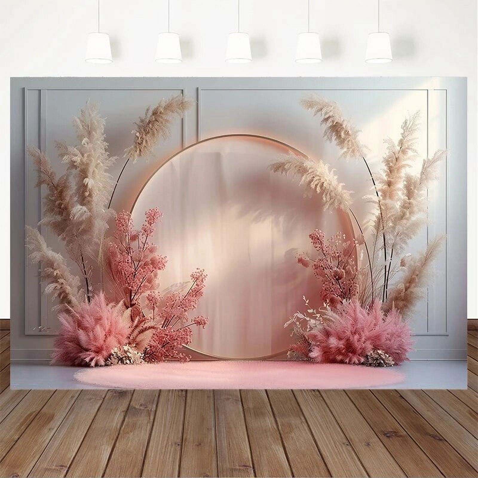 Pink Art Backdrop Photography Princess Bride Photo Wedding Background ...