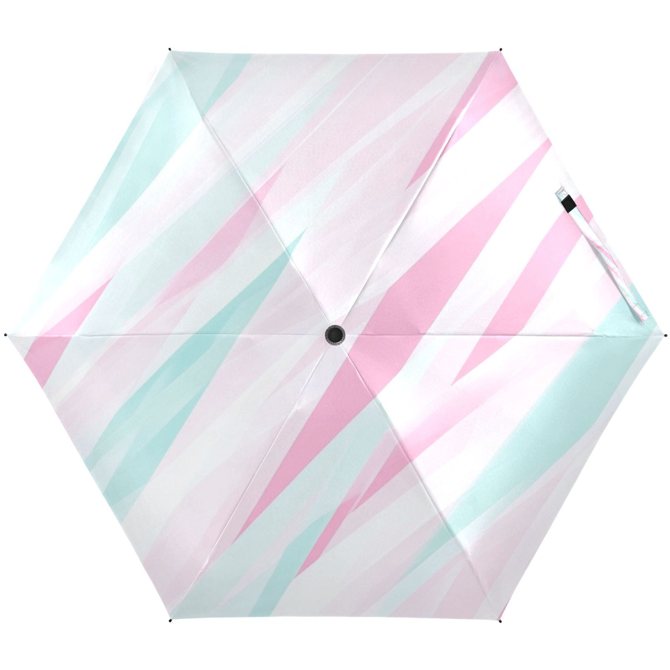 Pink Art Pattern Umbrellas for Sun Auto Open Close UV50+ Waterproof 5 ...