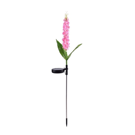 Pink Artificial Hyacinth Solar Powered Outdoor Lighting, Waterproof ...