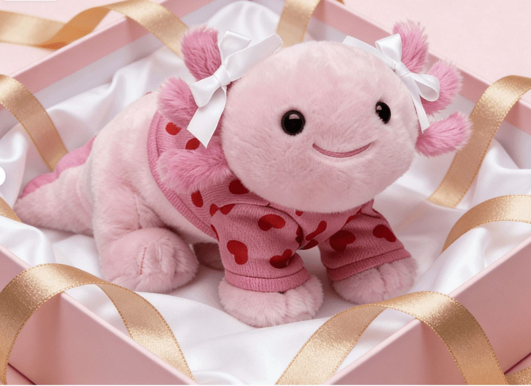 Pink Axolotl Stuffed Animal Plush with Strawberry Scent 2026，Pink ...
