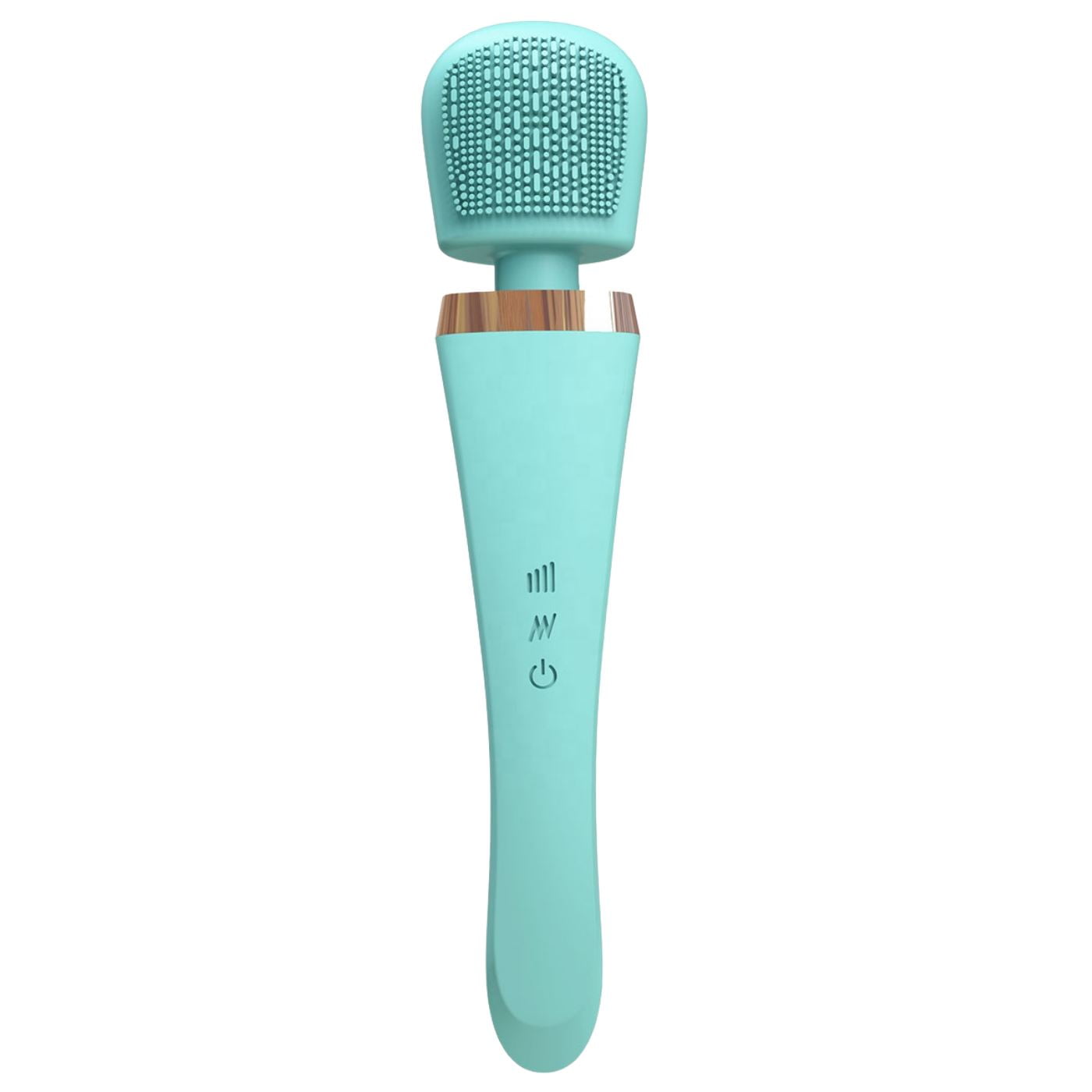 Pink B.O.B. Silicone Rechargeable Massager Wand, 2 Textures, Adult ...