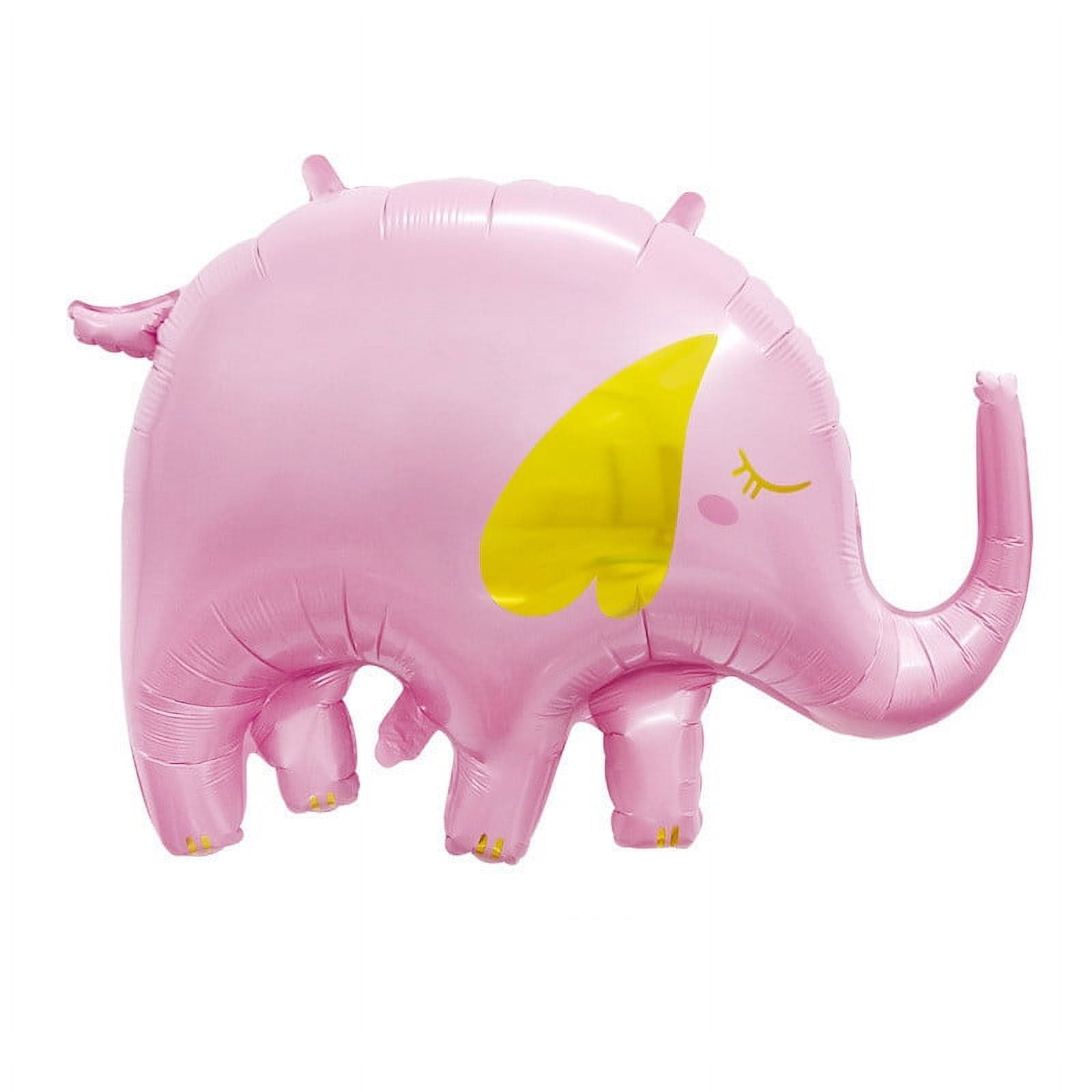 Pink Baby Elephant Balloon Large Foil Mylar Balloon Celebration ...