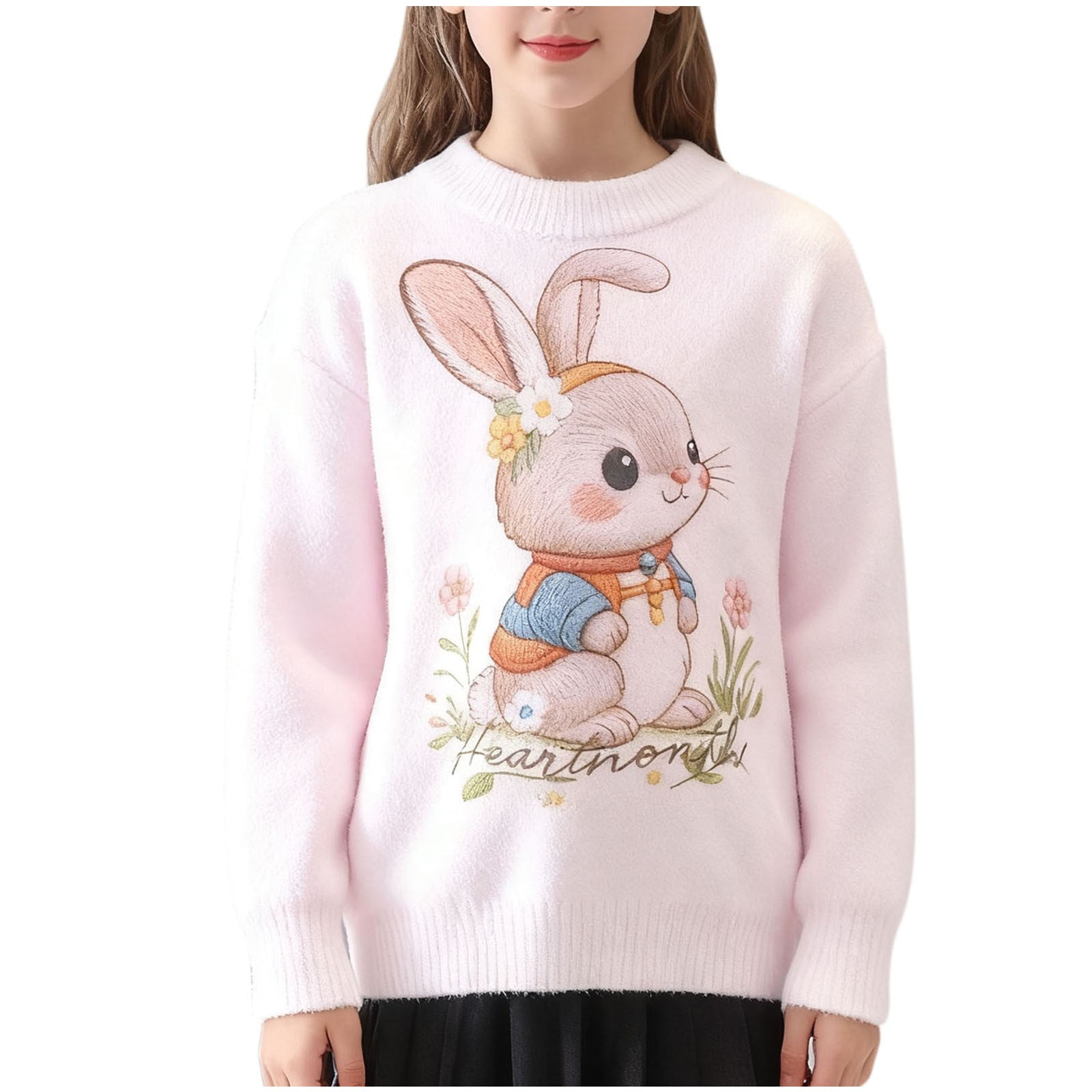 Pink Baby Kids Girl Boy Coat for Child Crewneck Sweater Easter Egg Cute ...