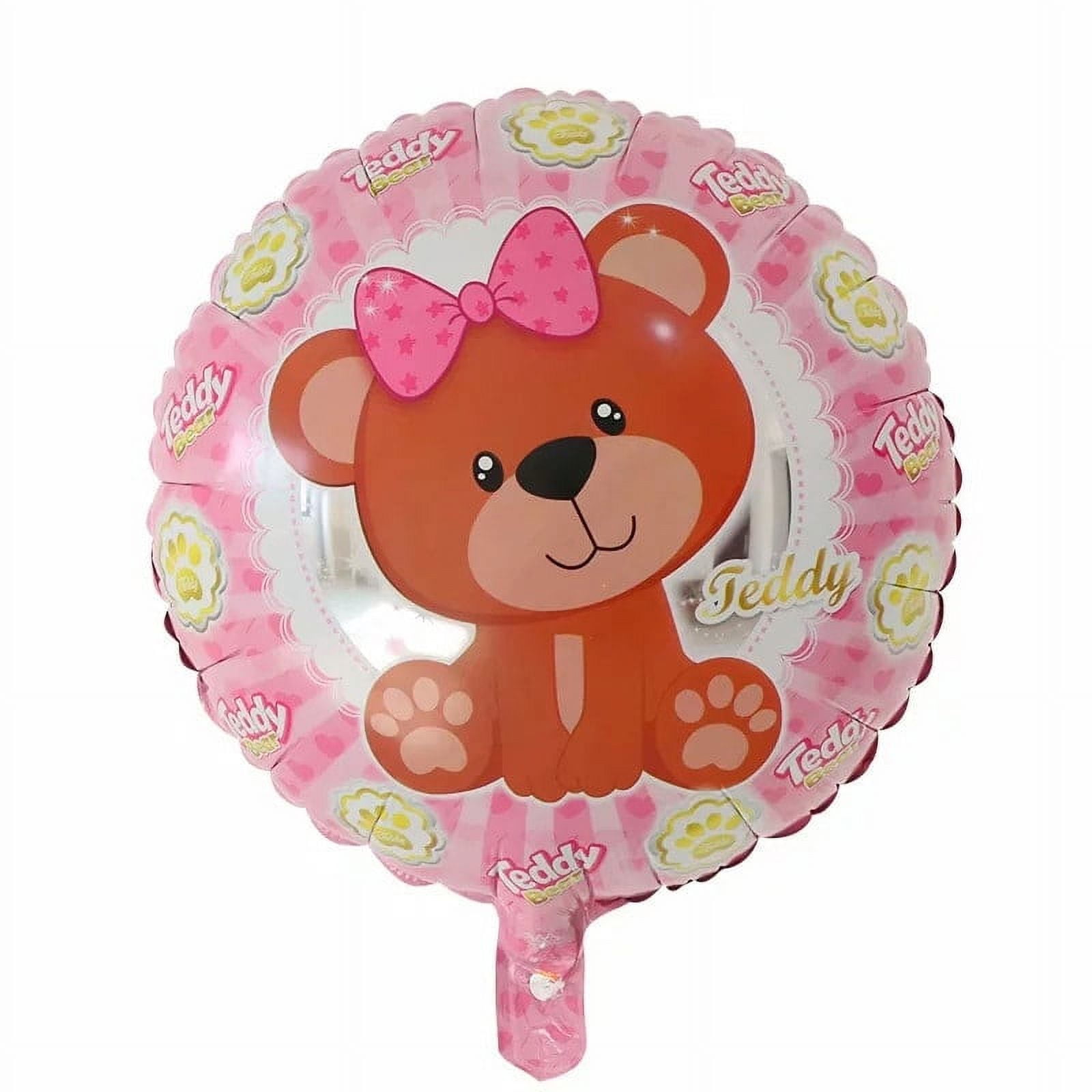 Pink Baby Teddy Bear Balloon Baby Shower Girl Balloon - Walmart.com
