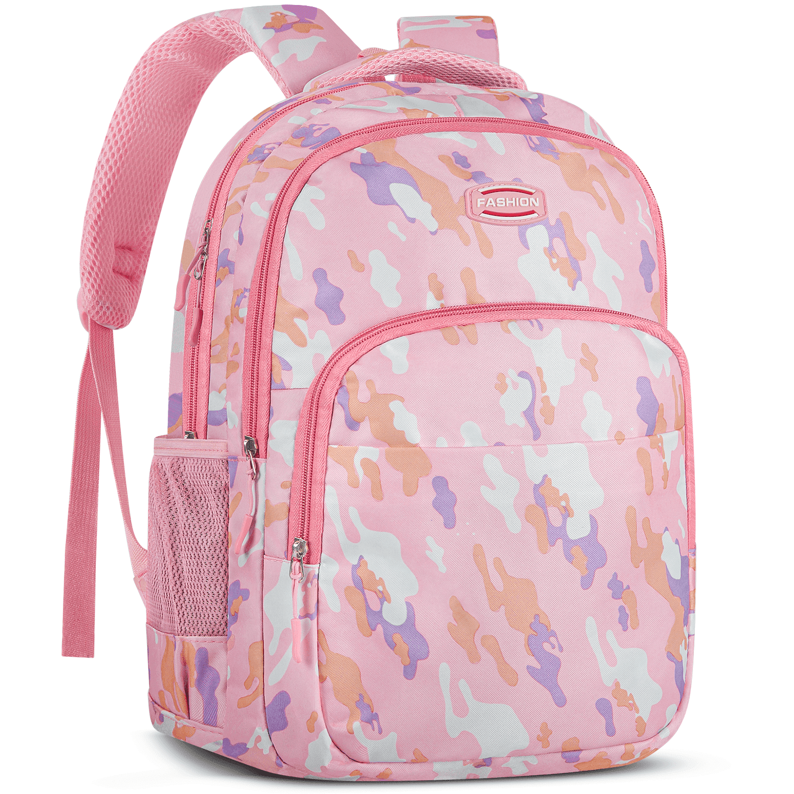 Pink Backpack for Work, College, and Travel, Water Resistant Bookbag ...
