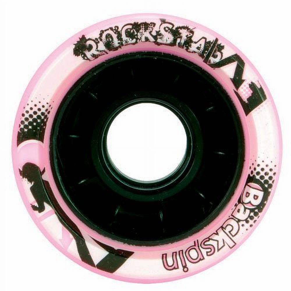 Pink Backspin RockStar Quad Speed Skate Wheels 92A - Walmart.com
