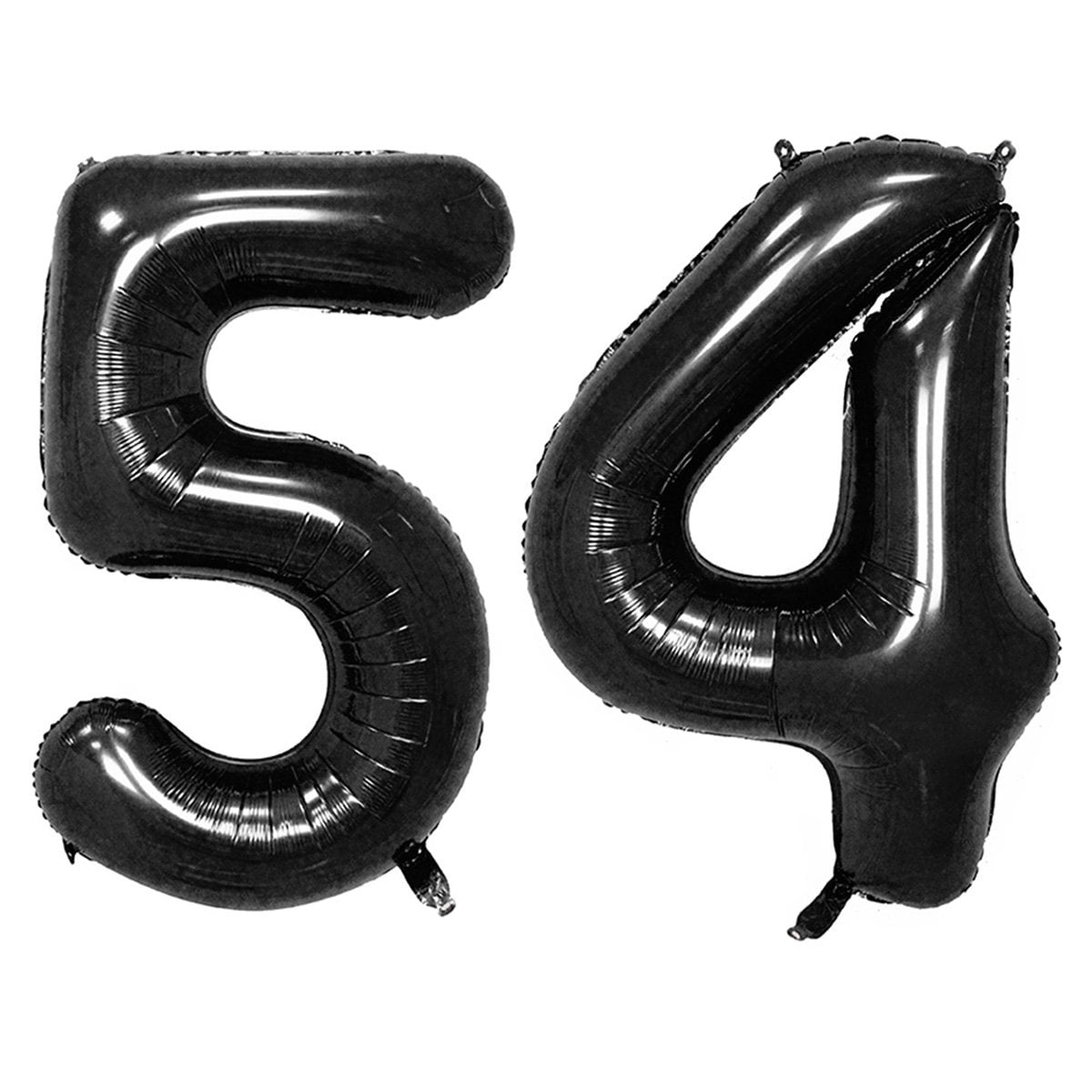 40inch Black FoilEGSC 54 Helium Jumbo Digital Number Balloons, 54th ...