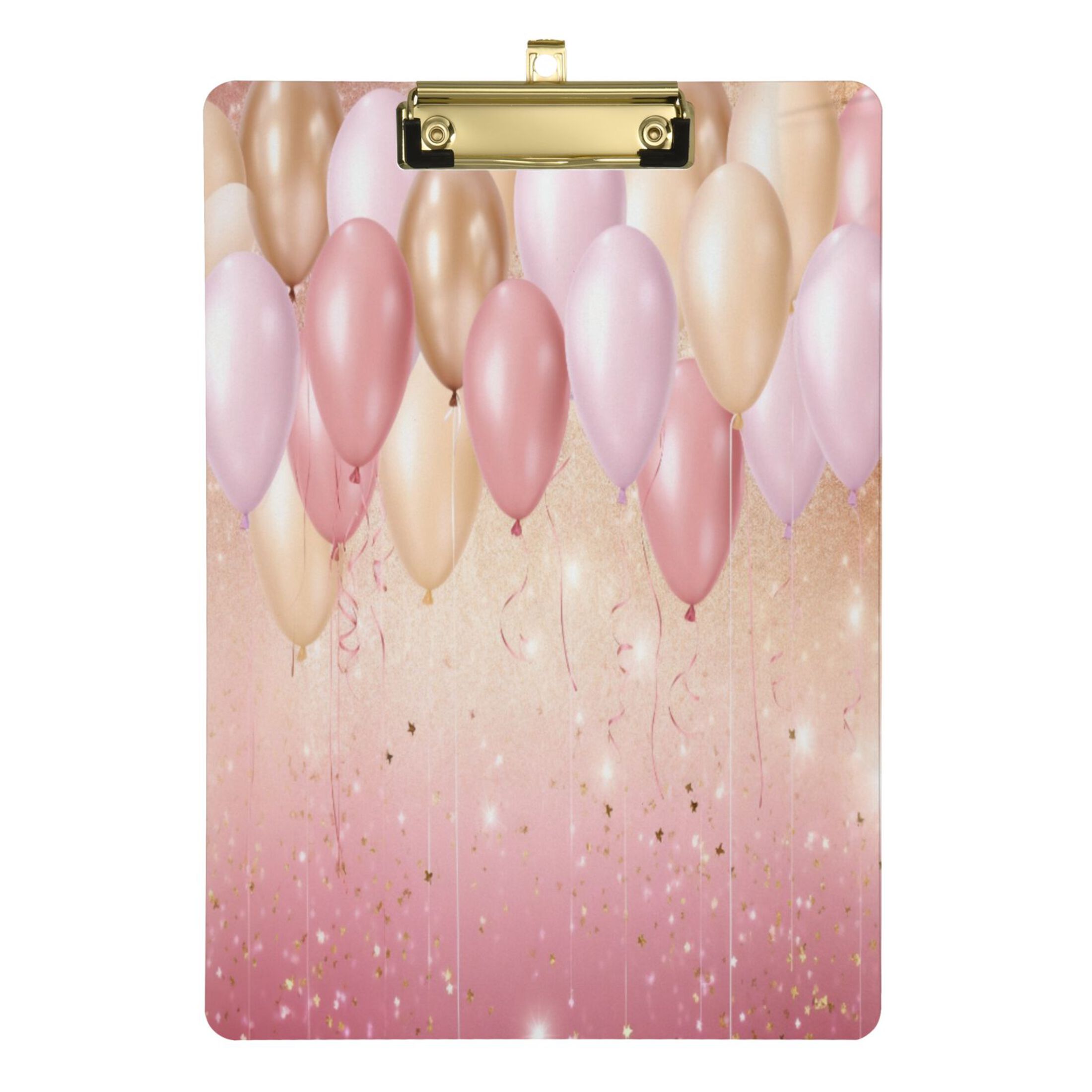 Pink Balloons Acrylic Clipboards A4 Standard Letter Size Clipboard 12.5 ...