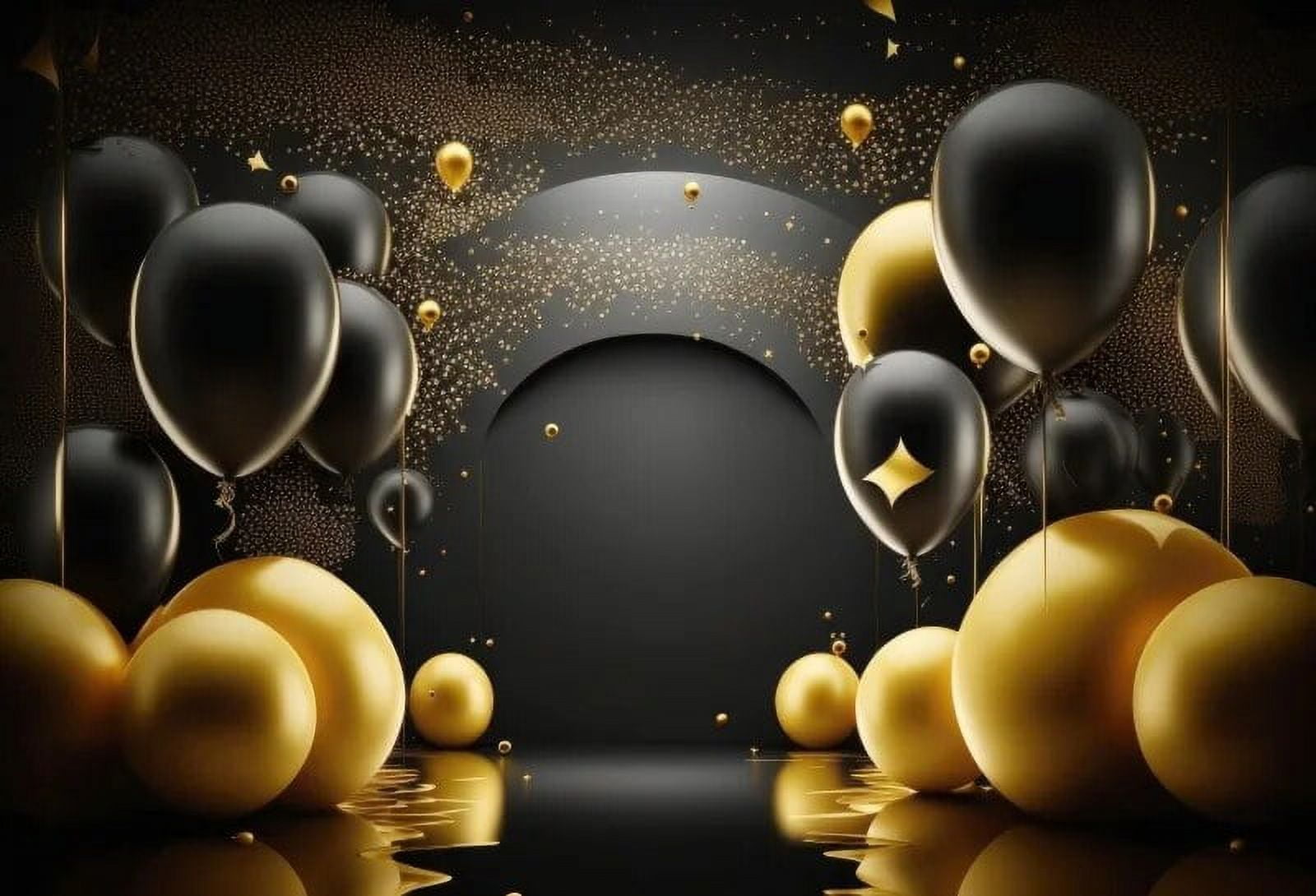 Pink Balloons Arch Flowers Wall Decor Photography Backdrop Princess ...