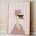 Pink Bathing Goose Poster, Coquette Bathroom Wall Art, Preppy Pink Spa ...